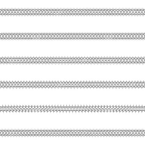 Ornamental Text Line Divider Design Set Element Creative Ornate Vector Element Creative