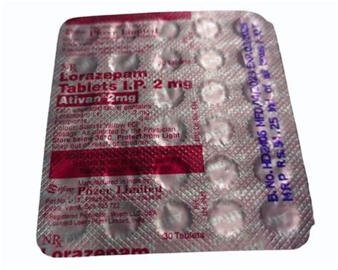 2mg Ativan Tablets At ₹ 560 Stripe In Mumbai Id 2854910903291