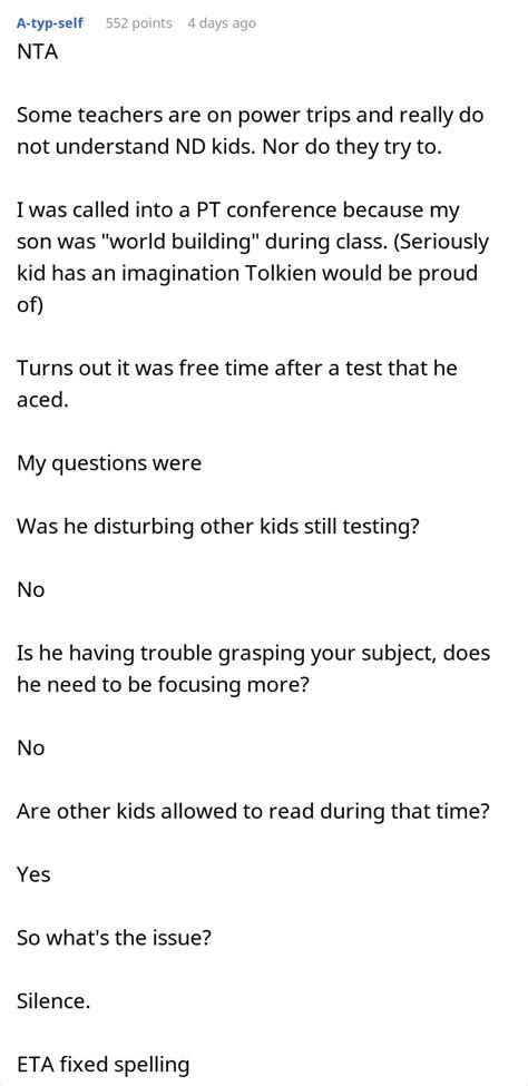 Father Supports His Daughter After The Teacher Took Away Her Book For