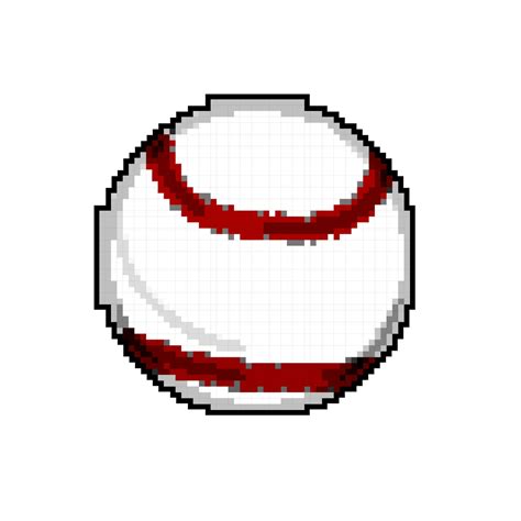 Baseball Ball Sport Game Pixel Art Vector Illustration 23867104 Vector