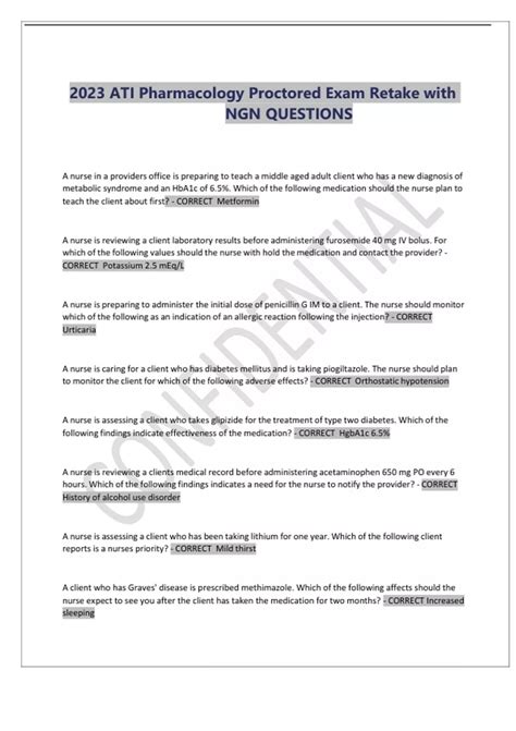 Ati Rn Community Health 2019 Proctored Exam V1 V2 Version 1 Ati