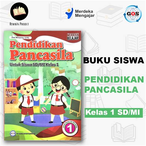Jual Buku Siswa Pendidikan Pancasila PPKN Kelas 1 SD MI Kurikulum