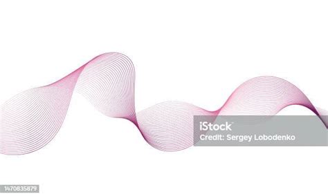 디자인을 위한 추상 다채로운 그라데이션 웨이브 요소 디지털 주파수 트랙 이퀄라이저 양식화된 라인 아트 배경입니다 벡터 그림입니다 혼합 도구를 사용하여 만든 선으로 물결 모양