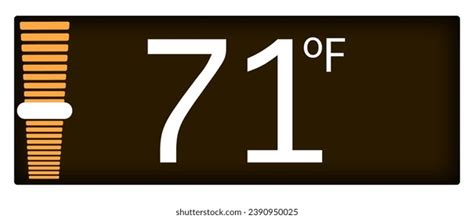 Thermostat Showing Ambient Temperature Fahrenheit Scale Stock Illustration 2390950025 Shutterstock