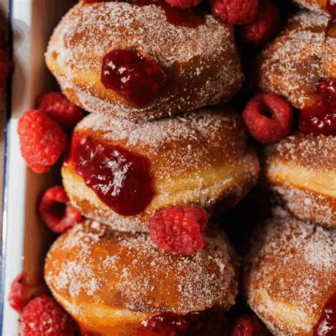 Raspberry Filled Donut Recipe Cake Babe