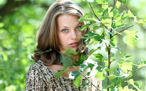 Tamara Blonde Smiling Blue Eyes Face Women Mpl Studios Hd