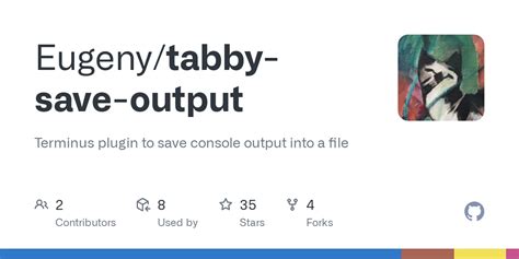 GitHub Eugeny Tabby Save Output Terminus Plugin To Save Console