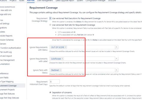 Xray 4254 When Ignore Requirements With Status Is Used And The Issue Is In That Status The