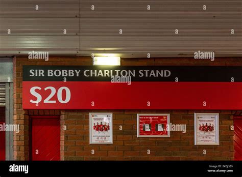 Sir Bobby Charlton Stand At Manchester Uniteds Old Trafford Stadium