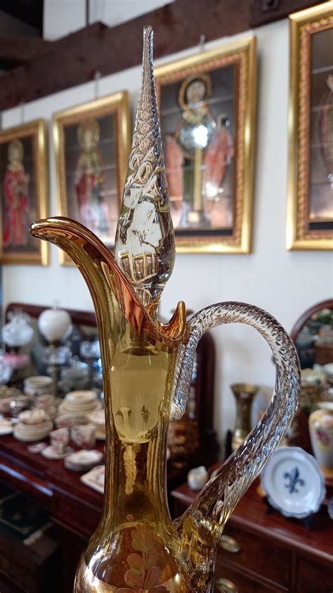 Venetian Golden Glass Decander Set Yvonne Sanders Antiques Limited