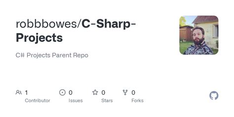 Github Robbbowes C Sharp Projects C Projects Parent Repo