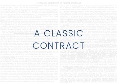 A Classic Party Rental Contract A Classic Party Rental