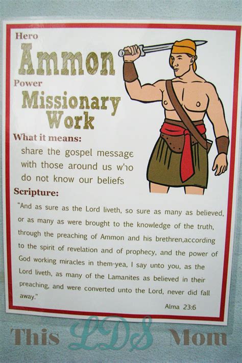This LDS Mom Scripture Heroes Ammon
