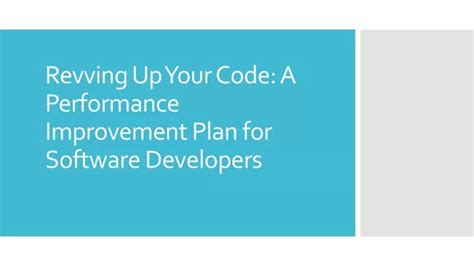 Ppt Revving Up Your Code Powerpoint Presentation Free Download Id