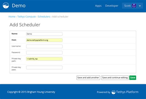 Tethys Compute Admin Pages Tethys Platform Documentation