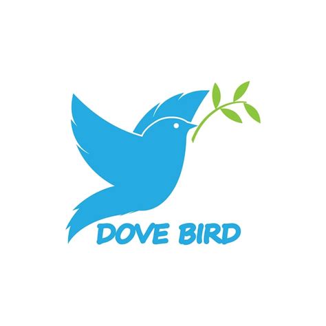 Premium Vector Bird Wing Dove Icon Template Vector Illustration
