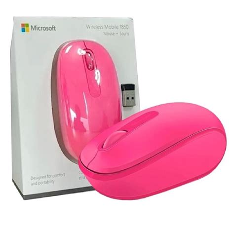 Mouse Microsoft 1850 Wireless Magenta Compulab Technology