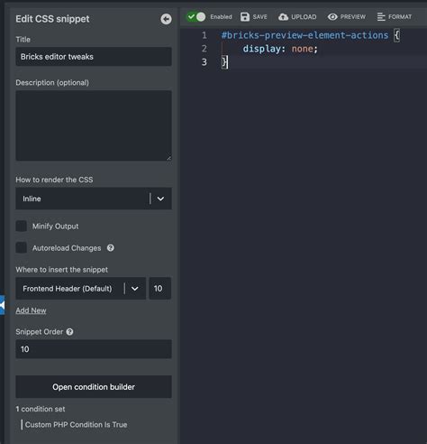 How To Hide Bricks Editor Preview Element Actions BricksLabs