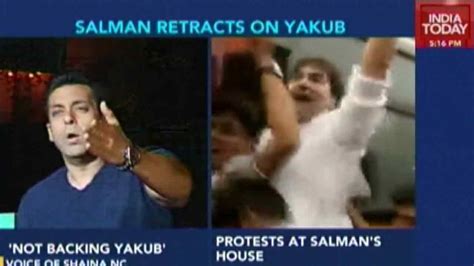 Bjp Activists Protest Against Salman Khans Tweet Supporting Yakub