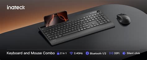 Inateck Wireless Keyboard And Mouse Combo Full Size