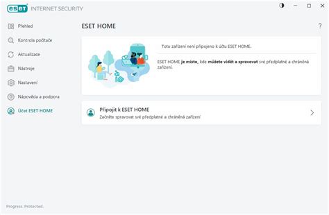 Použití účtu ESET HOME ESET Internet Security 18 ESET Online nápověda