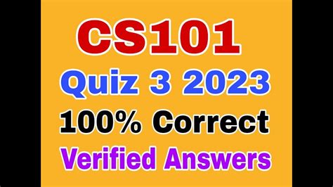 cs101 quiz 3 2023 cs101 quiz 3 solution 2023 youtube