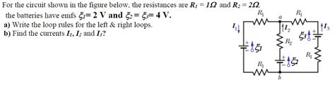 solved for the circuit shown in the figure below the resistances are