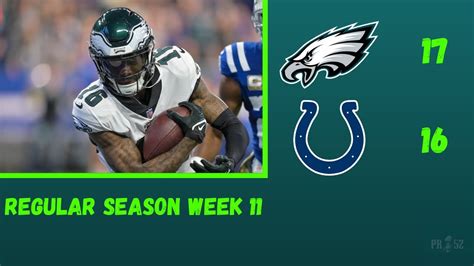 Eagles Vs Colts Regular Season Week 11 Recap Youtube