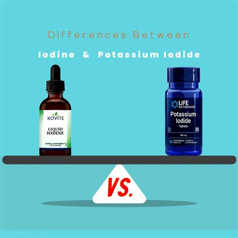 Iodine Vs Potassium Iodide Key Distinctions