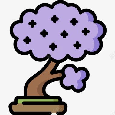 蓝花楹图标 蓝花楹icon 蓝花楹矢量图标 88ICON