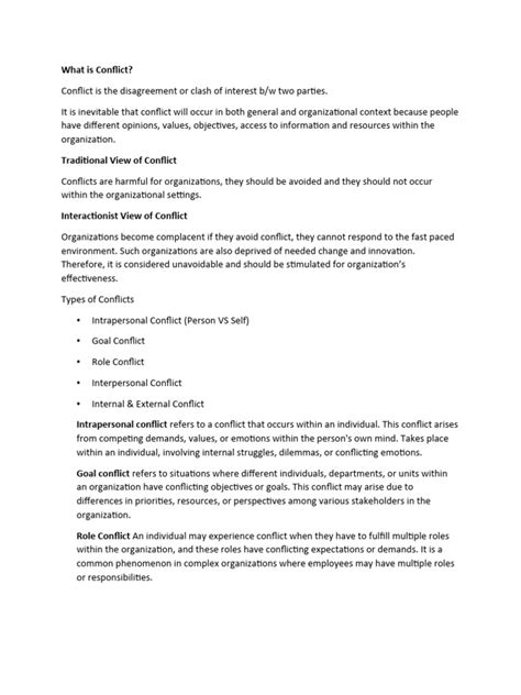 What Is Conflict Power And Politics Pdf