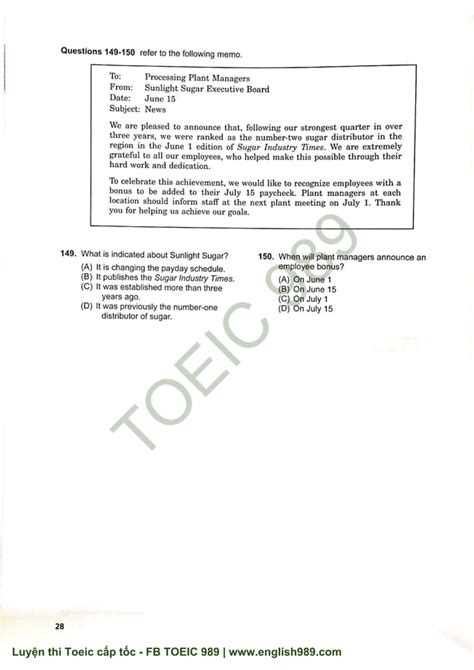 Ets Toeic 2020 Rc Pdf