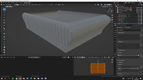 Create procedural curb with sharp corners, respecting the UV map - Modeling - Blender Artists ...