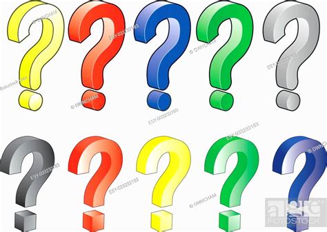 Set Of Colored Question Marks Stock Vector Vector And Low Budget Royalty Free Image Pic ESY