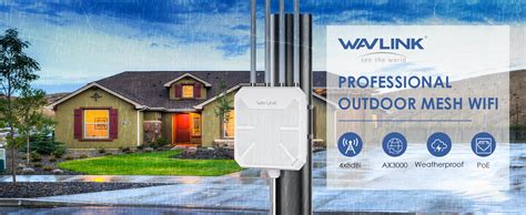Wavlink Wifi6 Outdoor Access Point Dual Band 2 4g 5g Ax3000 Long Range Outdoor Wifi Mesh
