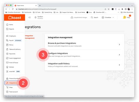 How Do I Set Up The Toast Pos Integration With Chownow Chownow
