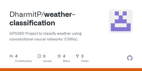GitHub DharmitP Weather Classification APS Project To Classify Weather Using Convolutional