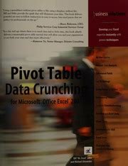 Pivot Table Data Crunching For Microsoft Office Excel Jelen Bill Free Download Borrow