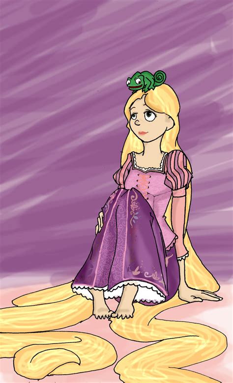 Rapunzel And Pascal By Hyuu Chuu On Deviantart
