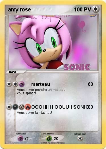 Pokémon Amy Rose 7 7 Marteau Ma Carte Pokémon