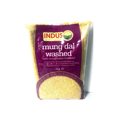 Indus Mung Daal Washed 2kg E Grocers Uk