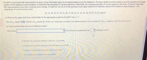 Solved The Irs Is Concerned With Improving The Accuracy Of Chegg