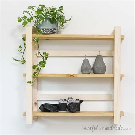 Easy Diy Wall Shelves With Drawers Houseful Of Handmade
