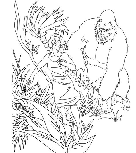 Coloriage Dessin De King Kong Télécharger Et Imprimer Gratuit Sur