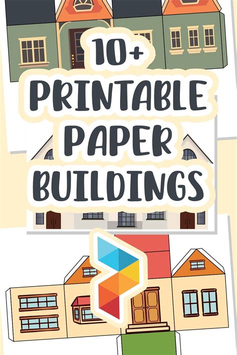 Paper Buildings 10 Free Pdf Printables Printablee Paper House