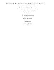 Project Schedule Development Network Diagrams Case Study Course Hero