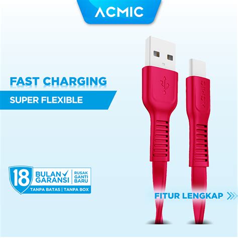 Jual Acmic Cfc100 Usb Type C Fast Charging Cable Kabel Data Charger