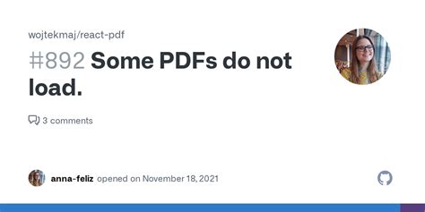 Some PDFs Do Not Load Issue Wojtekmaj React Pdf GitHub
