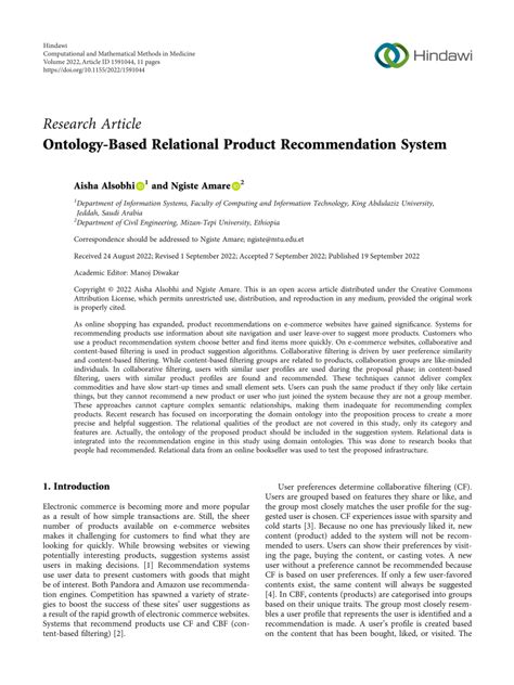 Pdf Ontology Based Relational Product Recommendation System