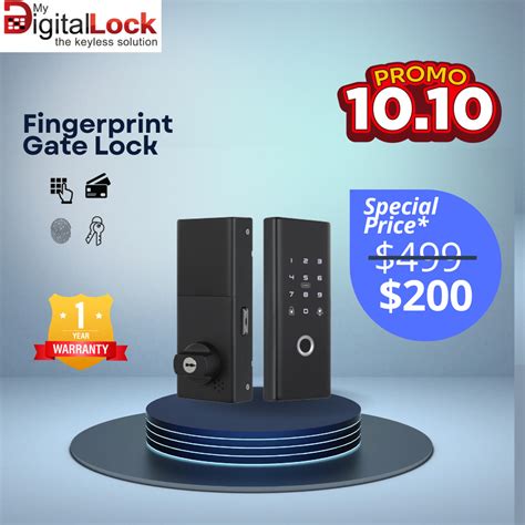 10 10 Promo Fingerprint Gate Digital Lock 200 HP 86848880